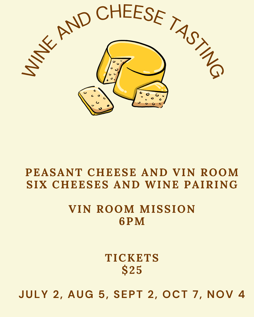 Peasant Cheese and Vin Room Wine Pairing